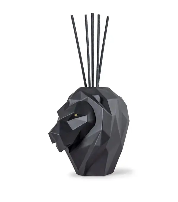LLADRO Lion Perfume Diffuser - Black