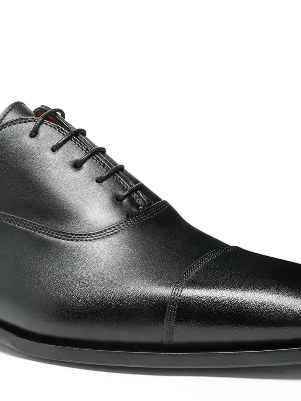 chinese dress ladies Santoni Isaac V1 Cap Toe Oxford Shoes Dark Brown main image 1
