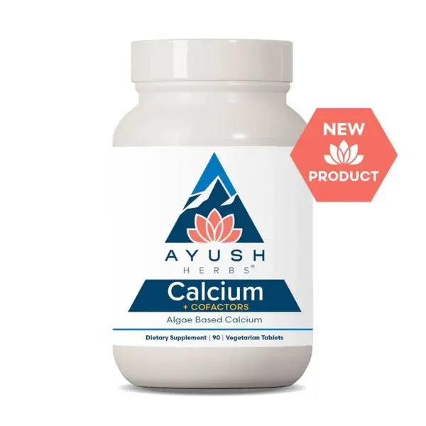 AYUSH HERBS Calcium + Cofactors 90 Tablets - One-color