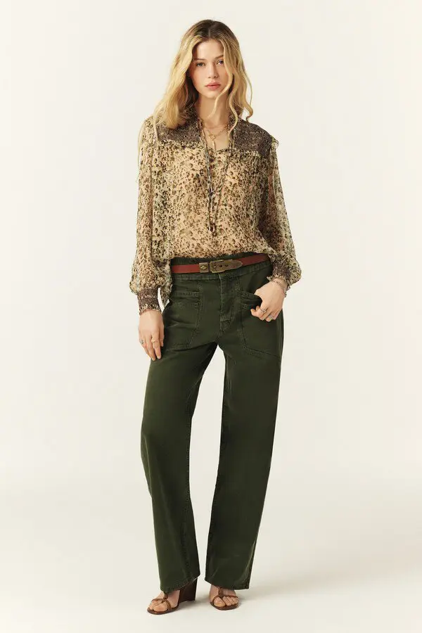 Ba&sh Fima Straight-leg Pants - Green