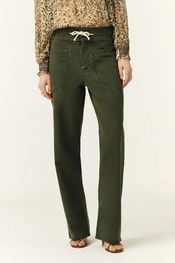 Ba&sh Fima Straight-leg Pants - Green