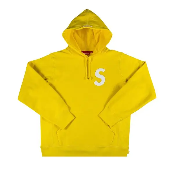 Supreme S Logo Hooded Sweatshirt - Yellow