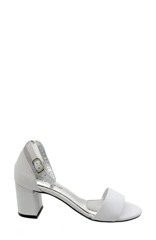 DAVID TATE Timeless Ankle Strap Sandal - White
