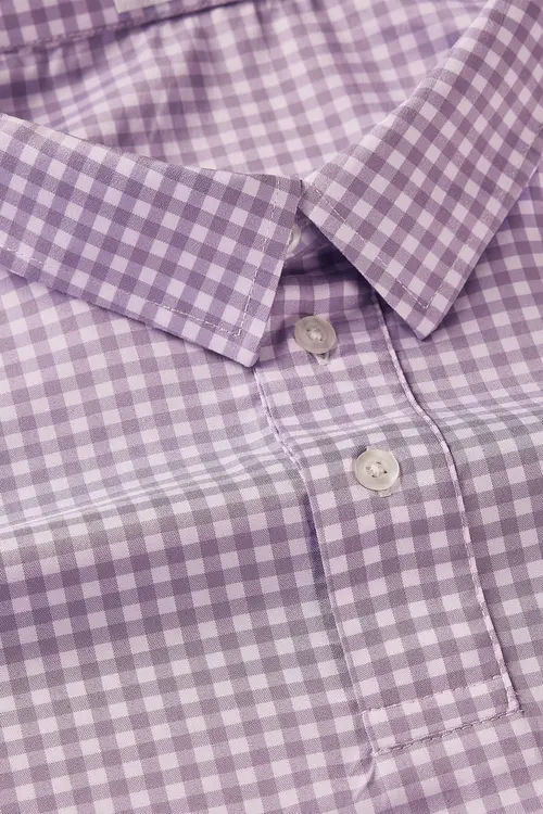 REGENT ROW Big And Tall Stanton Shirt Polo - Purple-check-12