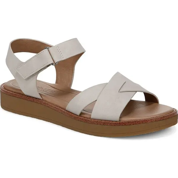 LIFESTRIDE Wren Ankle Strap Platform Sandal - Stone