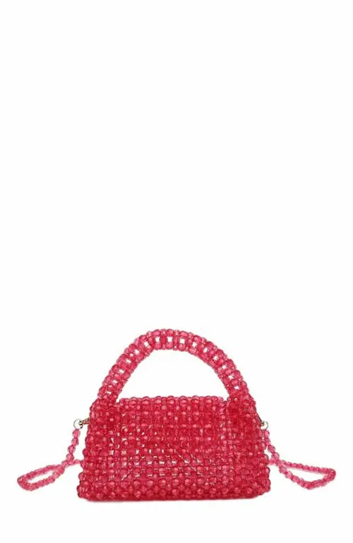 MODA LUXE Dolly Beaded Evening Bag - Fuchsia
