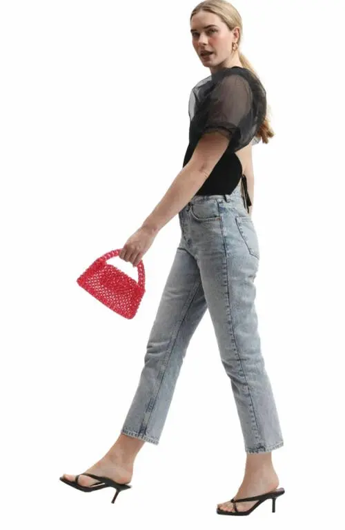 MODA LUXE Dolly Beaded Evening Bag - Fuchsia