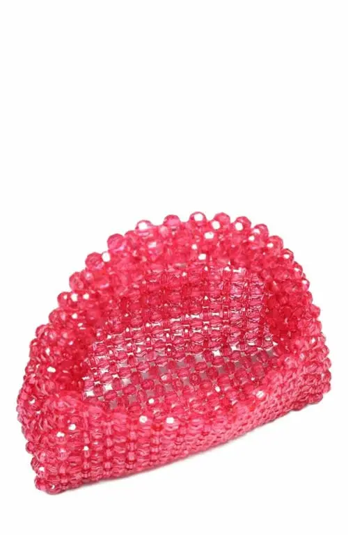 MODA LUXE Dolly Beaded Evening Bag - Fuchsia