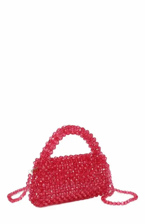 MODA LUXE Dolly Beaded Evening Bag - Fuchsia
