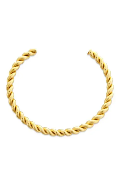 Ben Oni Twisted Cuff Bracelet - Gold