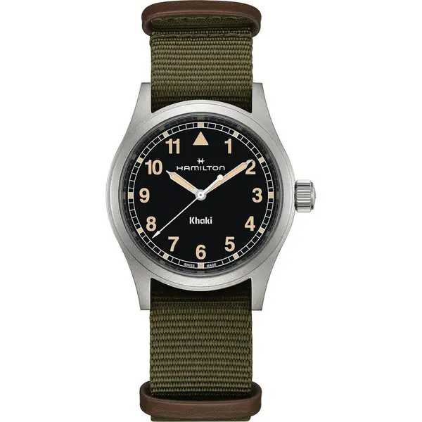 Hamilton Khaki Field Strap Watch - Black