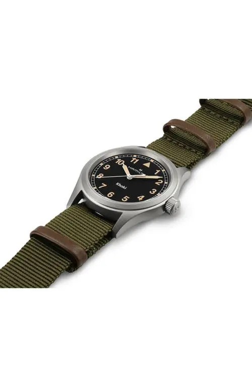 Hamilton Khaki Field Strap Watch - Black