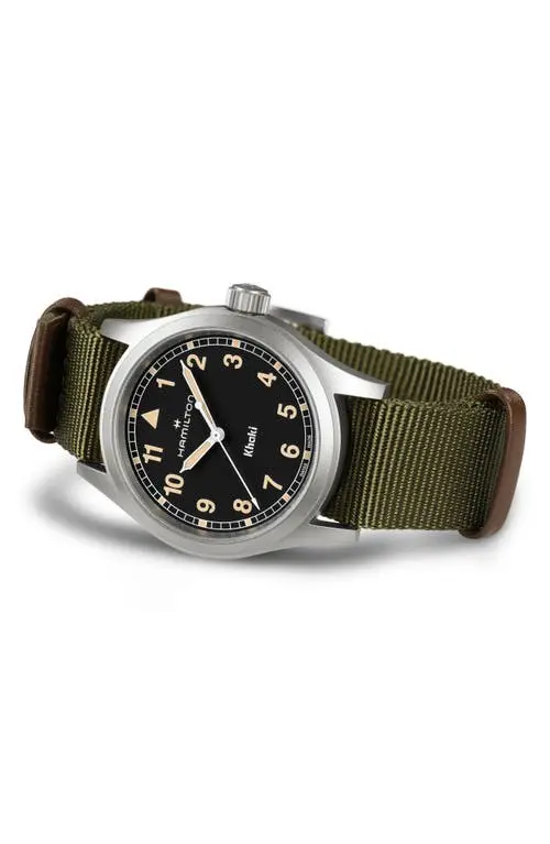 Hamilton Khaki Field Strap Watch - Black