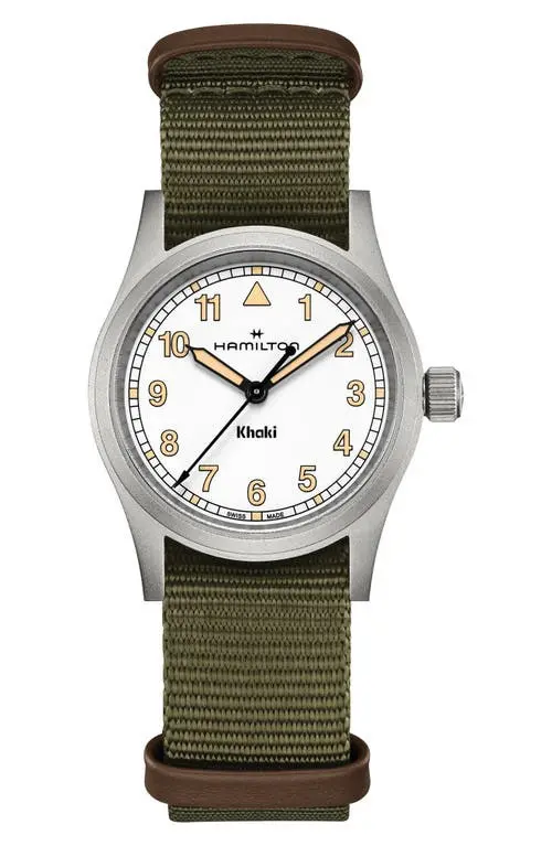 Hamilton Khaki Field Strap Watch - White