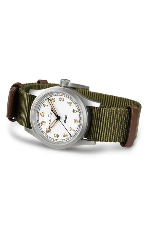 Hamilton Khaki Field Strap Watch - White