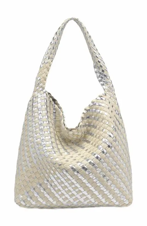 MODA LUXE Ellery Hobo - Silver Ivory