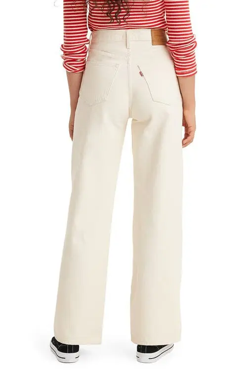 LEVI'S Ribcage High-rise Wide-leg Jeans - Barely Freezing