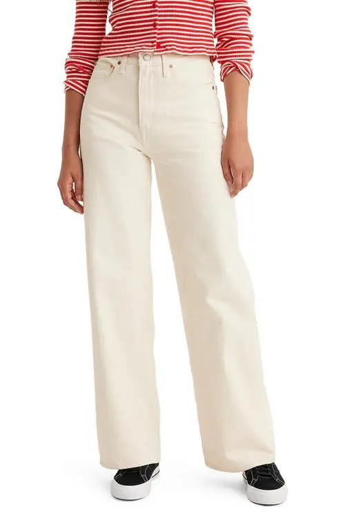 LEVI'S Ribcage High-rise Wide-leg Jeans - Barely Freezing