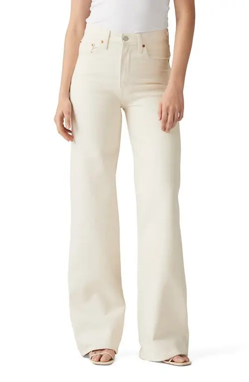 LEVI'S Ribcage High-rise Wide-leg Jeans - Barely Freezing