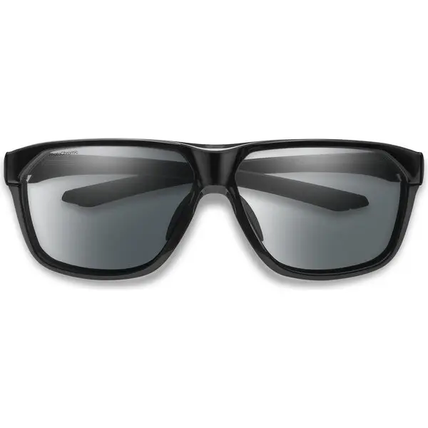 SMITH Leadout Pivlock Oversize Wraparound Sunglasses - Black /clear To Gray