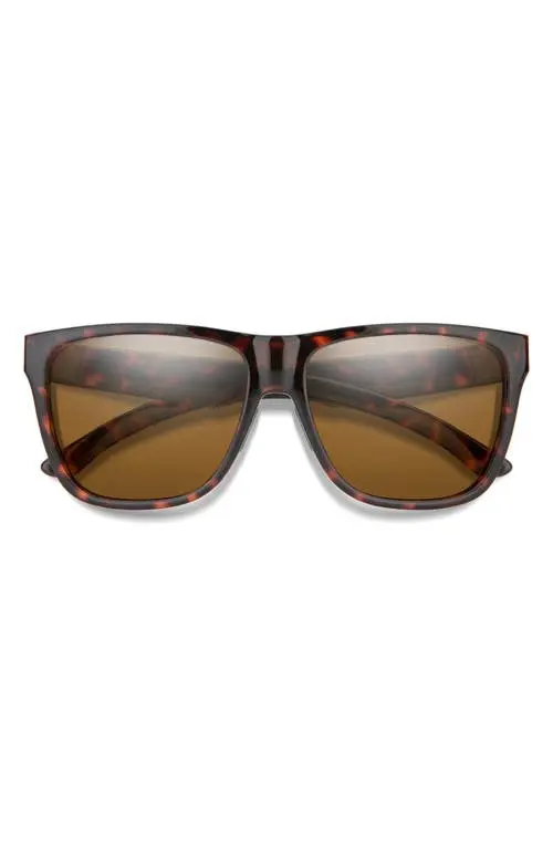 SMITH Lowdown Xl 2 60mm Chromapop™ Polarized Square Sunglasses - Tortoise / Chromapop Brown