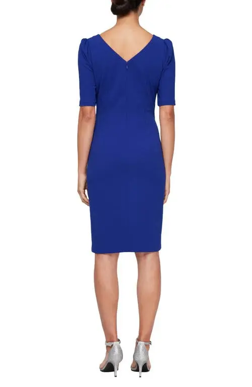 alex evenings royal blue dress Alex Evenings Embroidered Empire Gown Black / 14 main image 0