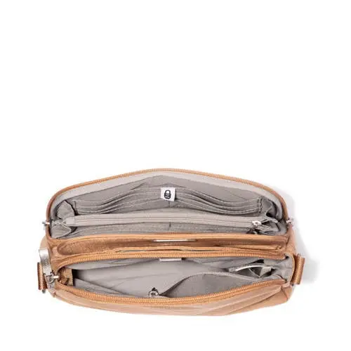 BAGGALLINI Coastal Flip Lock Crossbody Bag - Acorn