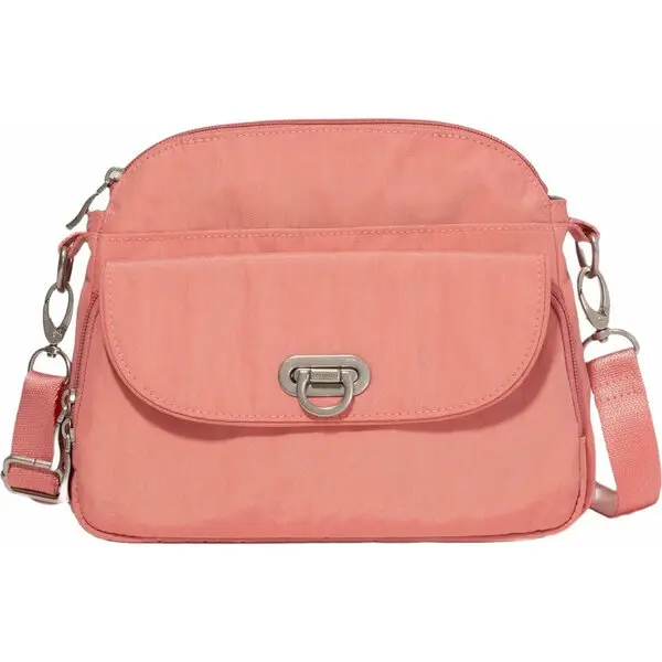 BAGGALLINI Coastal Flip Lock Crossbody Bag - Terracotta