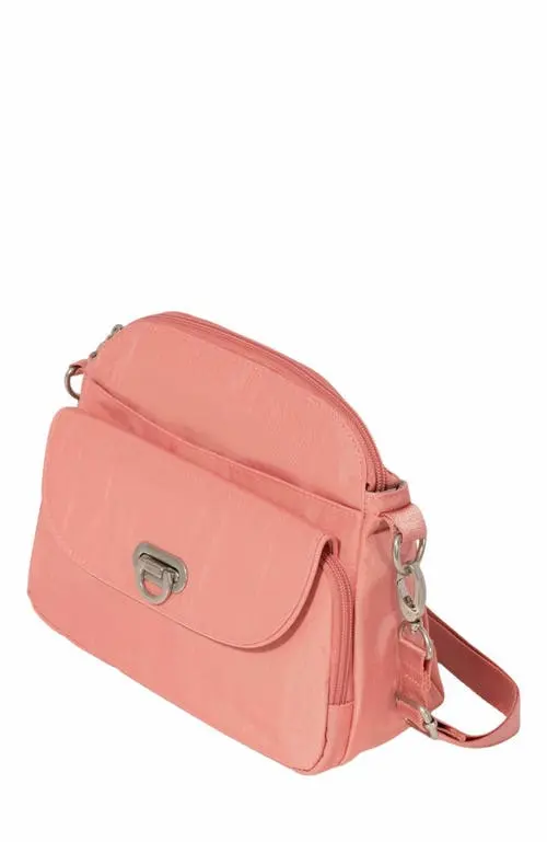 BAGGALLINI Coastal Flip Lock Crossbody Bag - Terracotta