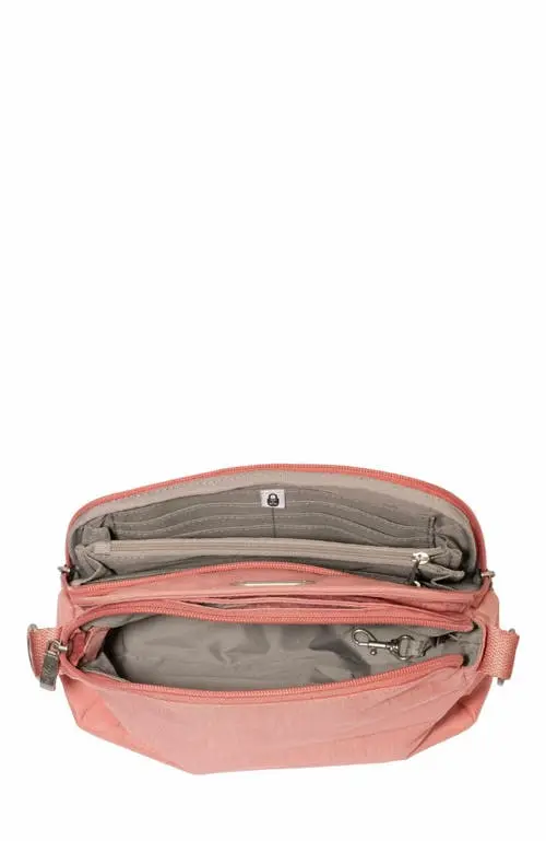 BAGGALLINI Coastal Flip Lock Crossbody Bag - Terracotta