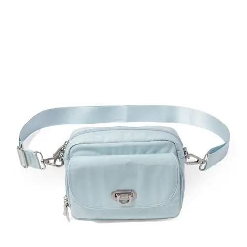 BAGGALLINI Coastal Flip Lock Camera Crossbody Bag - Pool