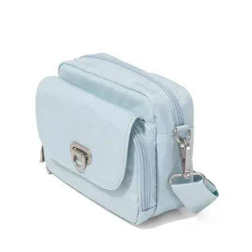 BAGGALLINI Coastal Flip Lock Camera Crossbody Bag - Pool