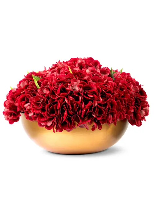 COCOBELLA Ian Realtouch Hydrangea Arrangement - Ruby