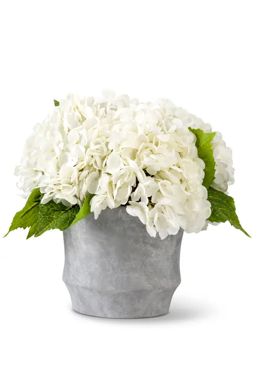 COCOBELLA Ryann Realtouch Hydrangea Arrangement - Snow