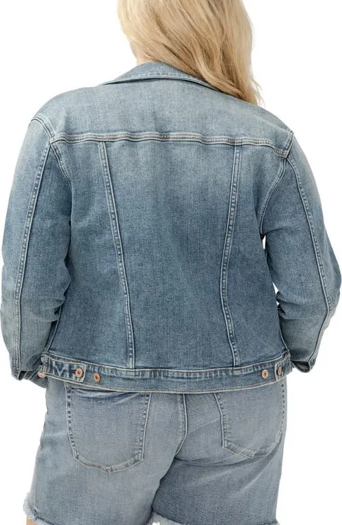 SILVER JEANS CO. Fitted Denim Jacket