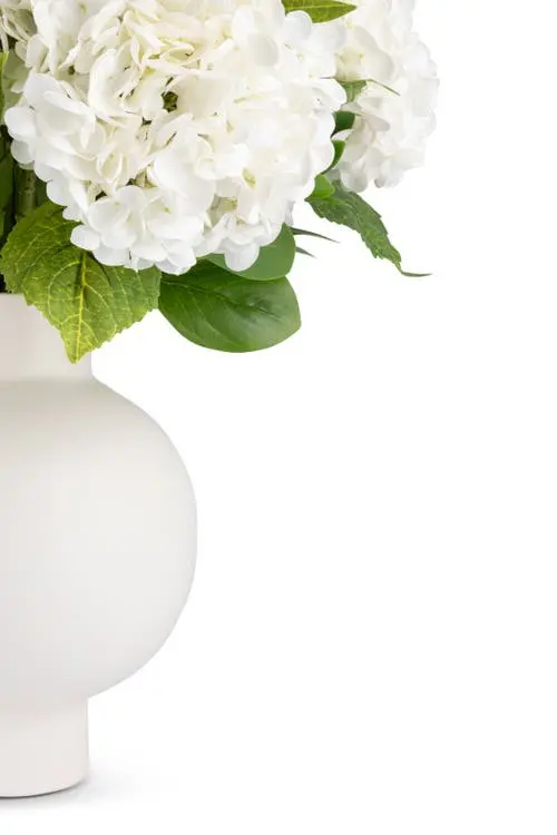 COCOBELLA Marla Realtouch Hydrangea Arrangement - Snow