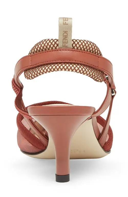 Fendi Colibrì Lite Slingback Pumps - Brown