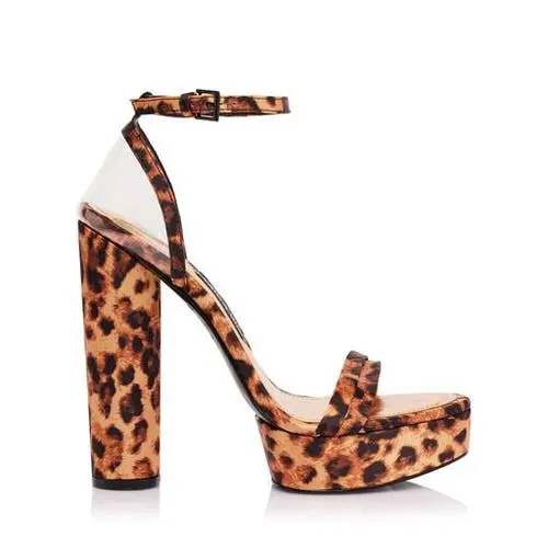 JESSICA RICH Love Platform Sandal - Leopard