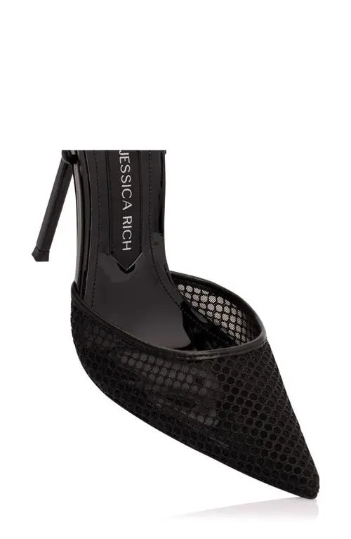 JESSICA RICH Exotic Stiletto Sandal - Noir