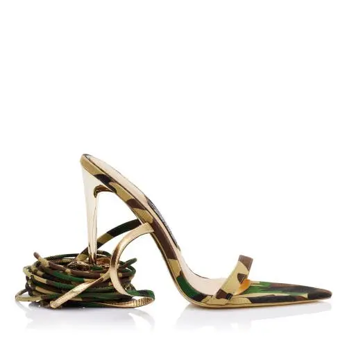 JESSICA RICH Thigh-high Lace-up Stiletto Sandals