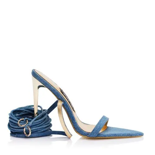JESSICA RICH Tie Up Sandal - Denim
