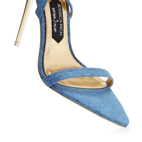 JESSICA RICH Tie Up Sandal - Denim