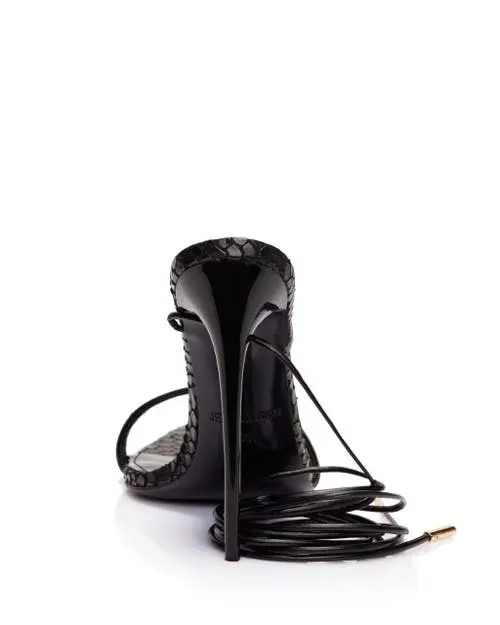 JESSICA RICH High Heel Strappy Sandals - Black