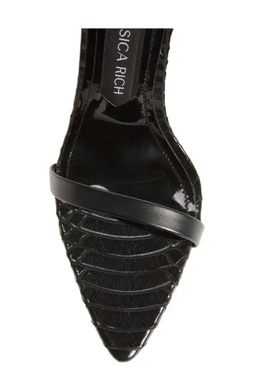 JESSICA RICH High Heel Strappy Sandals - Black