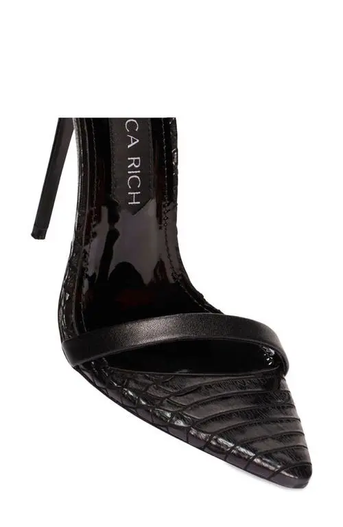 JESSICA RICH High Heel Strappy Sandals - Black