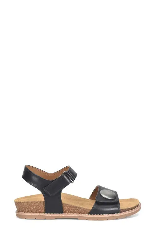 COMFORTIVA Gwen Wedge Sandals - Black