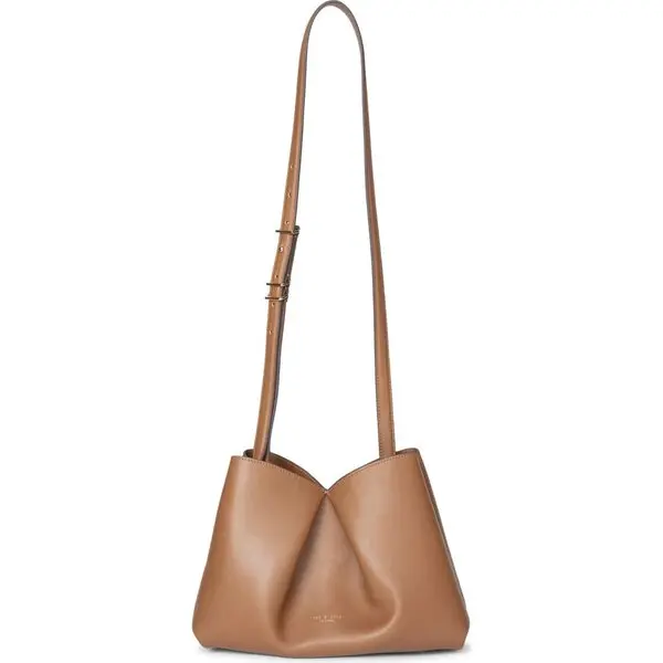 Rag & Bone Medium Bloom Leather Crossbody Bag - Cognac