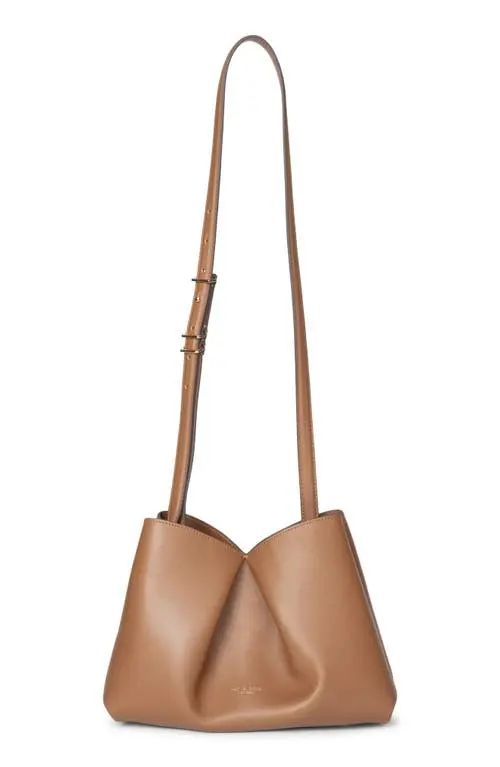 Rag & Bone Medium Bloom Leather Crossbody Bag - Cognac