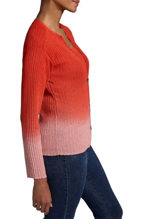 NIC+ZOE Ombrè Ribbed Cardigan