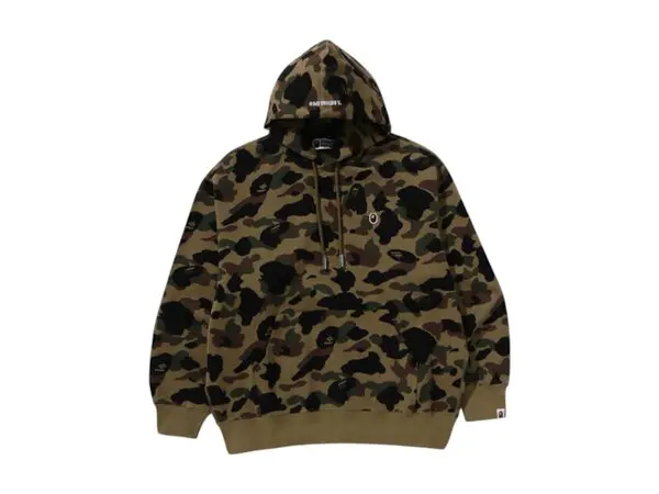 A BATHING APE 1st Camo Jacquard One Point Relaxed Fit Pullover Hoodie
